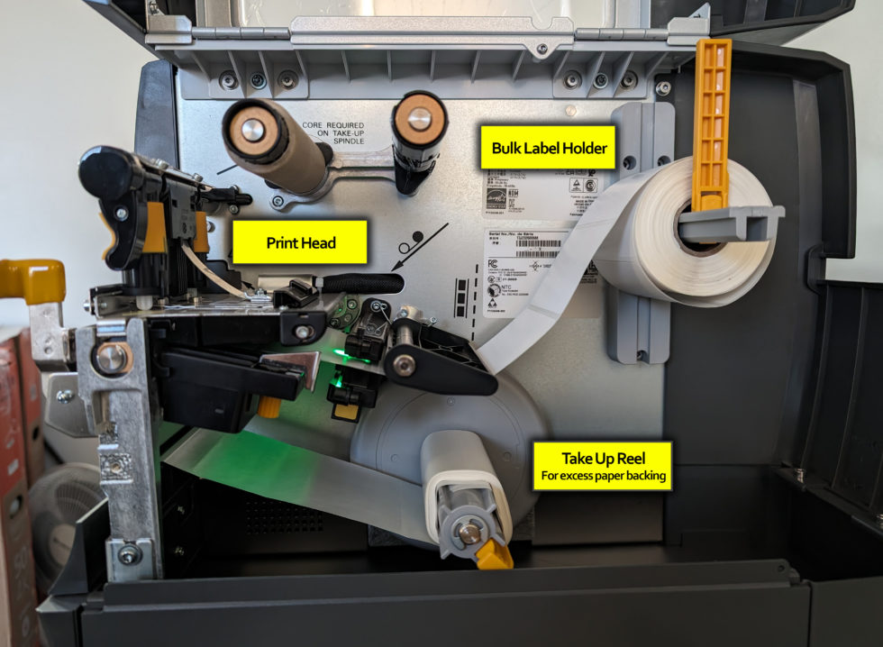 Sticker Printer Loading Paper | Enventek
